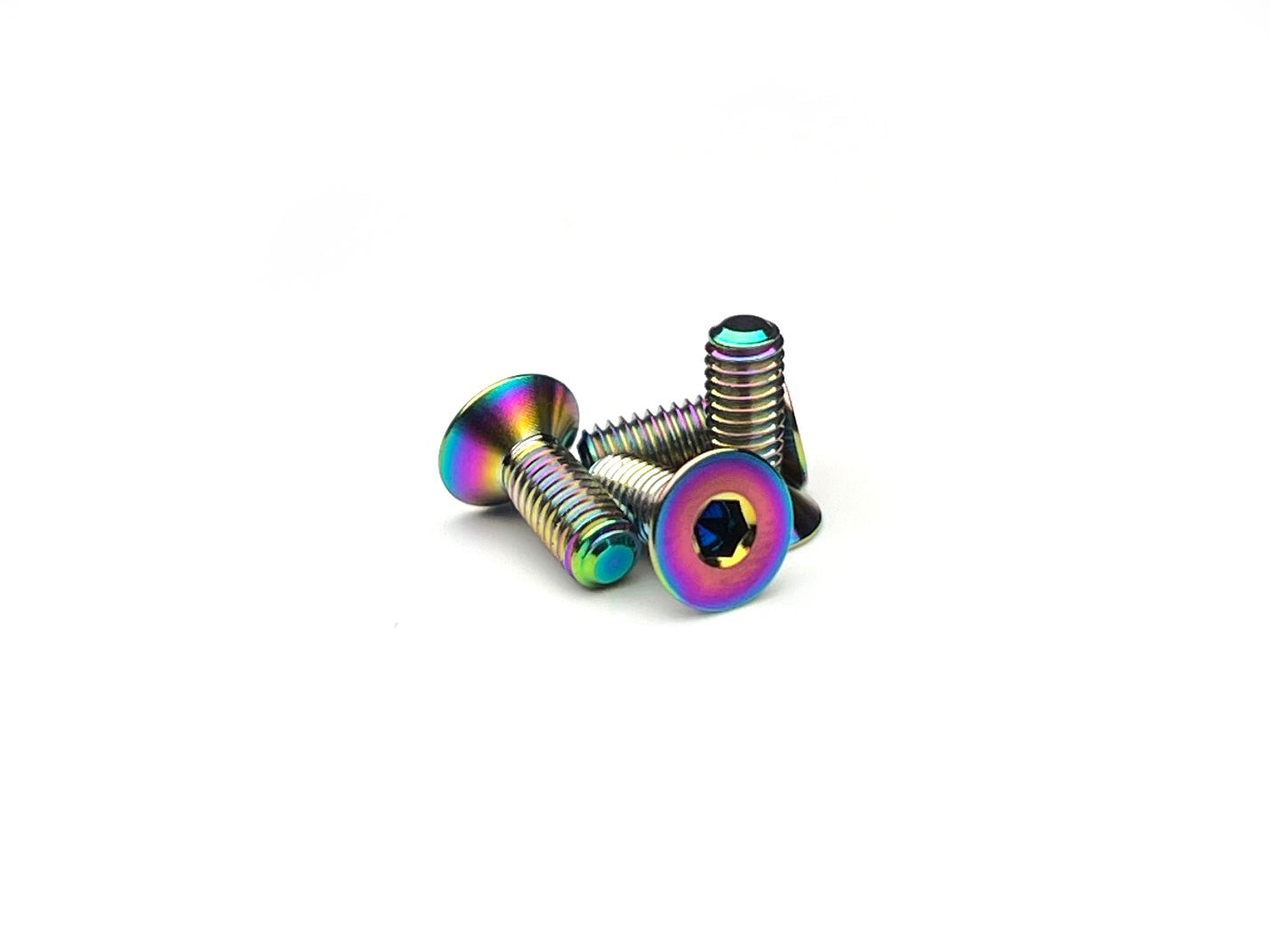 Sortafast Titanium Screws - Countersunk Head - Oil Slick - 4pk (M3 ...